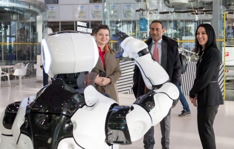 Promobot robot had work to do in Dubai: the robot entertained sheikhs ...